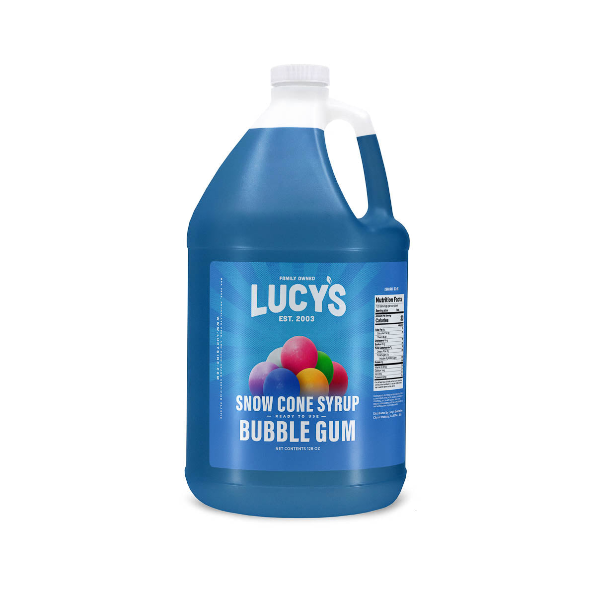 Bubble Gum Snow Cone Syrup 1 Gallon – Lucy's Inc