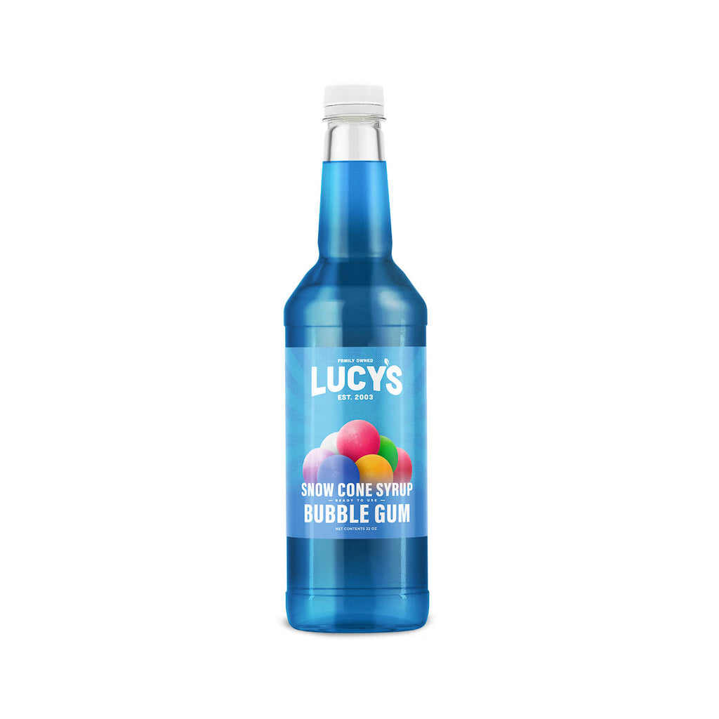 Bubble Gum Snow Cone Syrup 32 oz. Bottle – Lucy's Inc